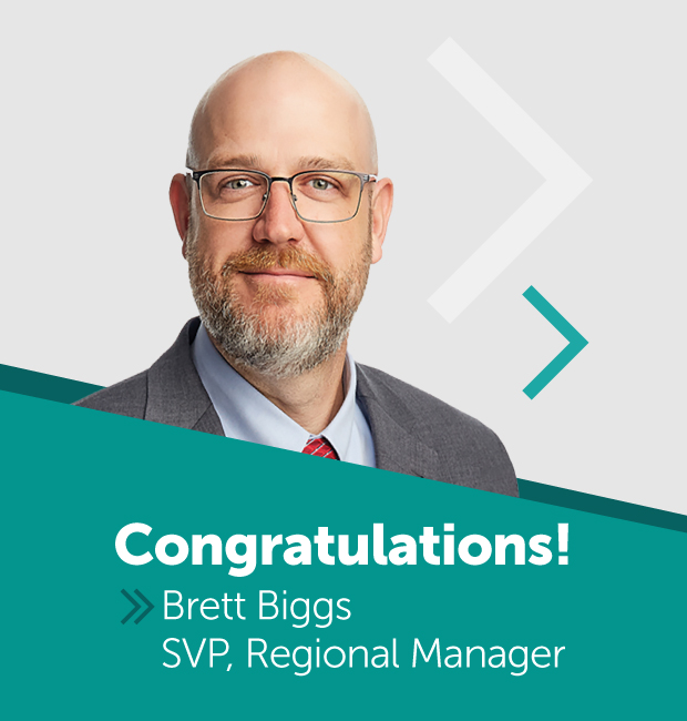 VeraBank Announces the Promotion of Brett Biggs to Regional Manager